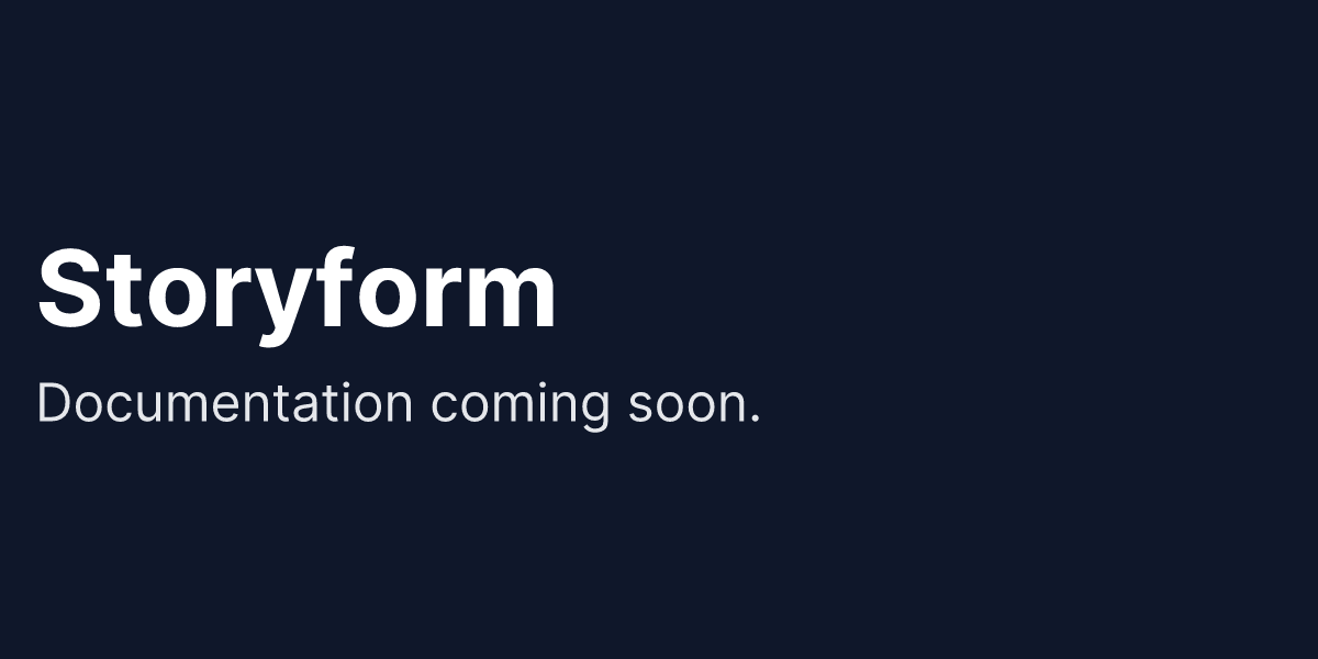 Storyform - Subtxt with Muse - Documentation